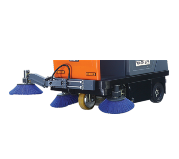Custom Mechanical Ride On Floor Sweeper Machine , Riding Floor Sweeper ...