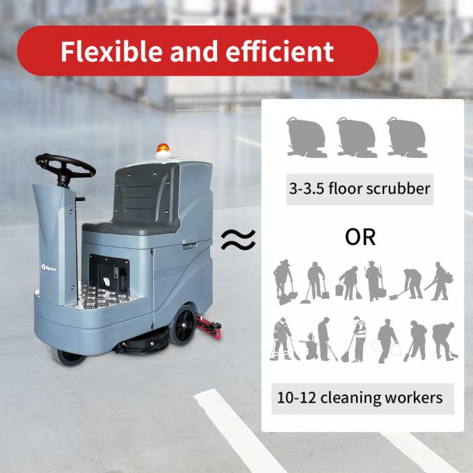 100 L Ride On Floor Scrbber With Two Brush