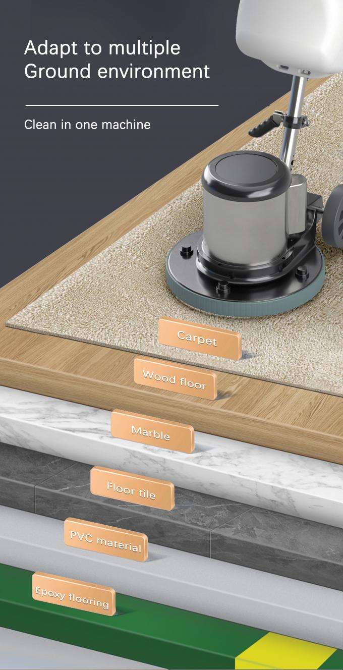 YJ-108 Lightweight Manual Push Floor Buffer Machines For Quick Cleaning