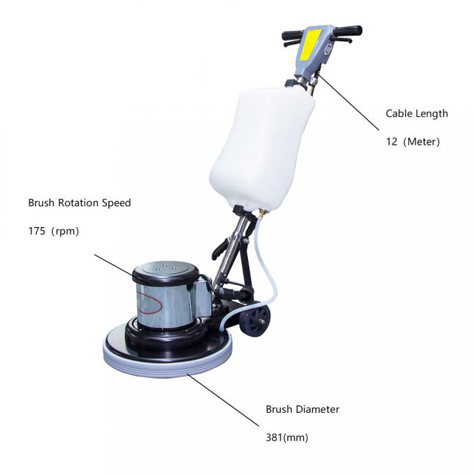 YJ-108 Lightweight Manual Push Floor Buffer Machines For Quick Cleaning