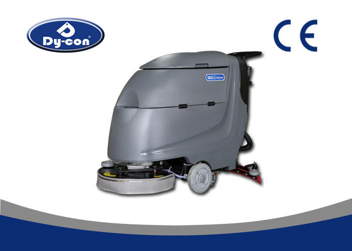 Black Color Hard Surface Floor Scrubber Washing Machine Walk Behind ...