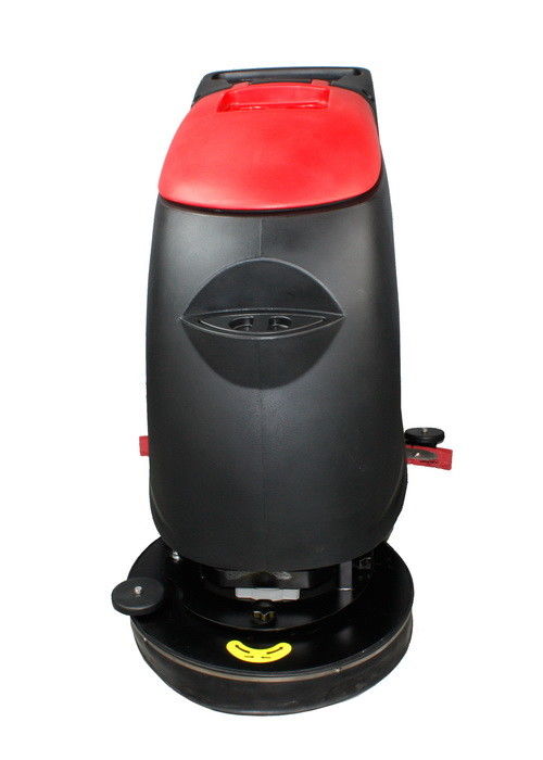 Red Small Battery Powered Floor Scrubber / Tile And Wood Floor Cleaning ...