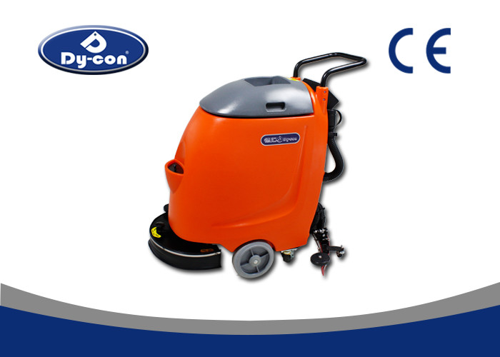 Hand Push Compact Floor Scrubber Machine , Automatic Floor Mopping Machine