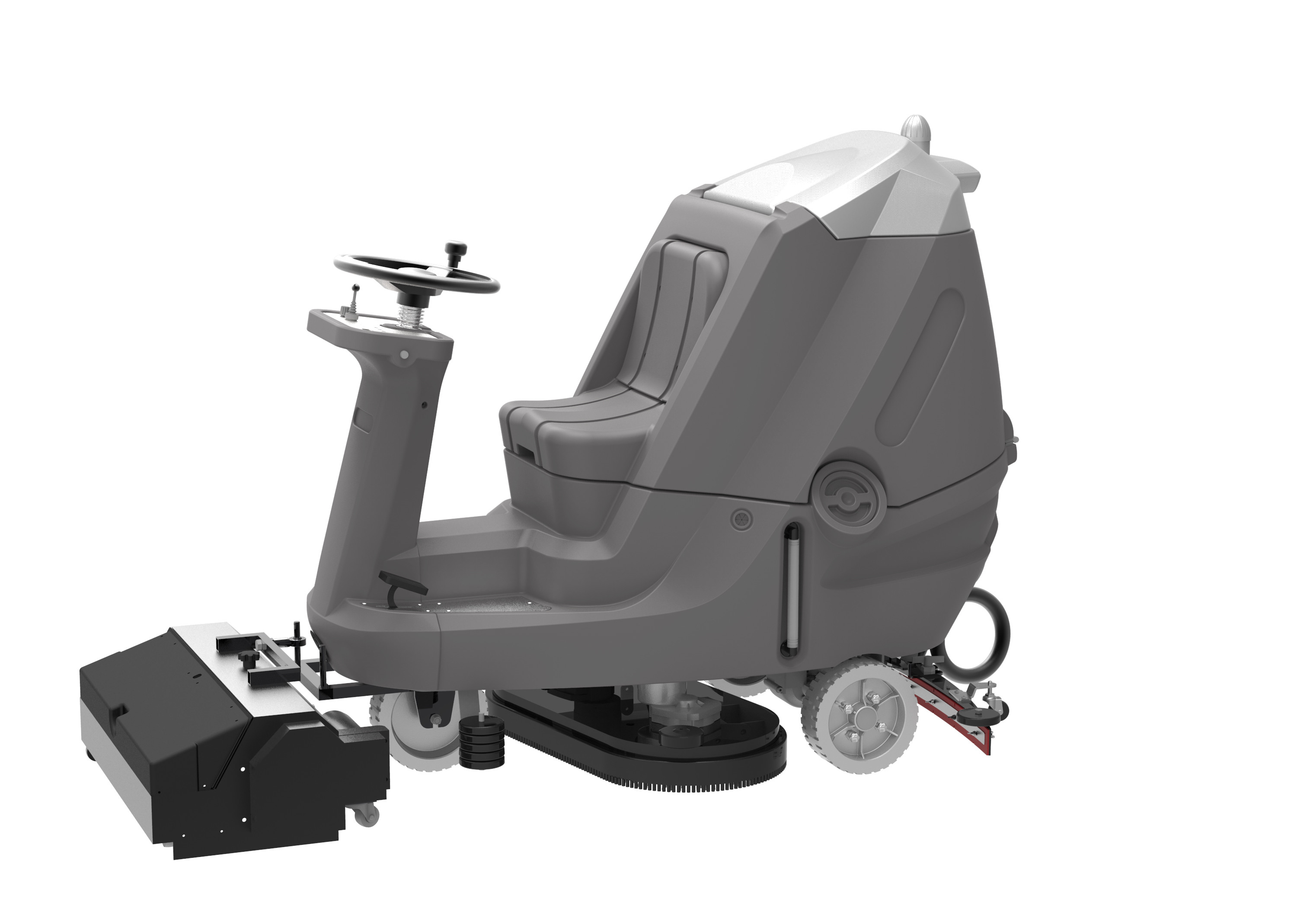 Multifunctional Floor Scrubbing Equipment With Plus Hanging Sweeper