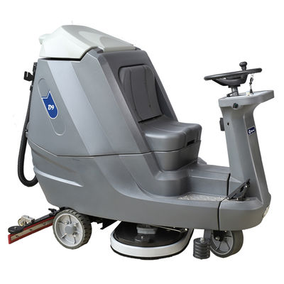 Big Tank Industrial Hard Floor Washing Machine Ametek Motor Dual Brush